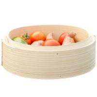 China Custom Dim Sum Bamboo Steamers , Two Tier Bamboo Steamer Kitchen for sale