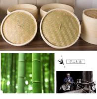 China 10 Inch Lid Dim Sum Bamboo Steamers , Rice Bamboo Momo Steamer Basket Kitchen for sale