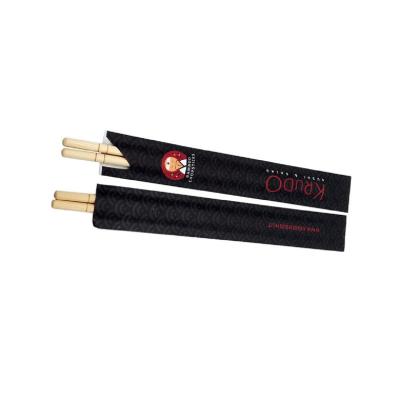 China Natural Accept Round Disposable Bamboo Chopstick Customized Logo for sale