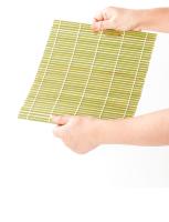 China Reusable Sushi Maker Biodegradable and Easy to Bamboo Rolling Mat with 5.5mm Diameter for sale