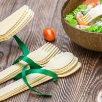 China Biodegradable Wooden Disposable Cutlery Set Grade AB for Dining for sale