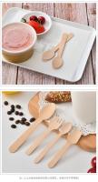 China 140mm 160mm Birch Disposable Spoon Fork Knife Set Wooden Cutlery for Custom Printing for sale