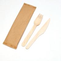 China Biodegradable Wooden Disposable Cutlery Set Grade AB for Dining for sale