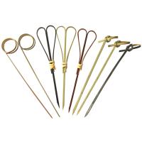 China Disposable Bamboo Burger Sticks Length 9cm / 12cm for sale