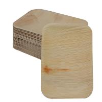 China OEM Biodegradable Palm Leaf Plates With Laminated Packing for sale