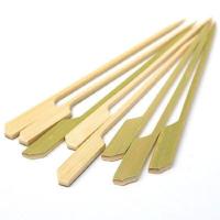 China Disposable Flat 100% Natural Bamboo BBQ Skewers for sale