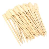 China Disposable Flat 100% Natural Bamboo BBQ Skewers for sale