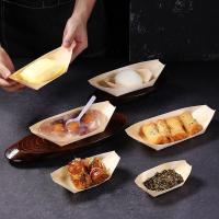 China OEM Disposable Bamboo Sushi Boat For Restaurant for sale