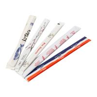 China Different Color Package Paper Wrapped Restaurant Bamboo Chopsticks for sale