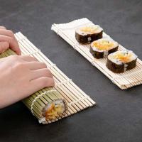 China Reusable Sushi Maker Biodegradable and Easy to Bamboo Rolling Mat with 5.5mm Diameter for sale