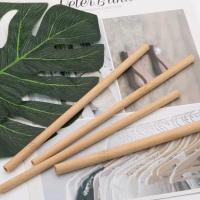China Handmade Bamboo Drinking Straw Sets Reusable with Straw Cleaning Brush for sale