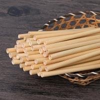 China Handmade Bamboo Drinking Straw Sets Reusable with Straw Cleaning Brush for sale