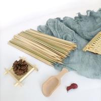 China Natural Safe Disposable Custom Flat Bamboo Skewer Sticks For Bbq for sale
