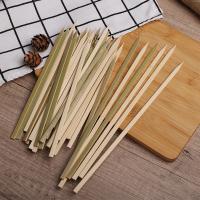 China Natural Safe Disposable Custom Flat Bamboo Skewer Sticks For Bbq for sale