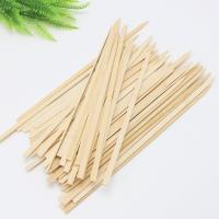 China Bamboo Skewer Flat Shape Bbq Skewer Disposable Healthy BBQ Sticks for sale