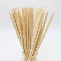 China Flat BBQ 8 Inch Bamboo Skewers Paddle Sticks Grill Kebab Barbecue Bamboo Stick for sale