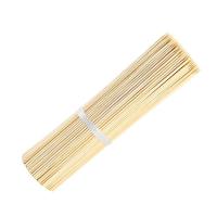 China Custom Logo Wholesale Flat Knotted Bamboo Skewer Stick 35cm 40cm for sale