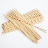 China 15-50cm Disposable BBQ Skewers A AB Grade Round Bamboo Sticks for sale