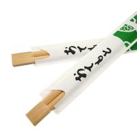 China Sterilized Picnic Wooden Chopsticks Disposable , Custom Sleeve Korean Wooden Chopsticks for sale