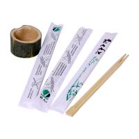 China Custom printed opp wrapped disposable bamboo chopsticks 18cm 21cm 23cm for sale