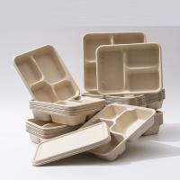 China Cornstarch Lunch Compartment Food Container Biodegradable Disposable for sale
