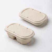 China Disposable Sugarcane Takeaway to Go Lunch Box Food Containers for Restaurants Hotel for sale