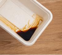 China Bagasse Fiber Biodegradable Containers With Lids For Takeout Parties for sale