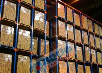 China Blue Orange Material Handling Racks Drive Through Racking For Cold Storage for sale