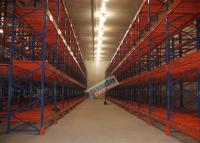China Supply Chain Push Back Pallet Racking Steel Storage Shelving 2 Uprights Frame for sale