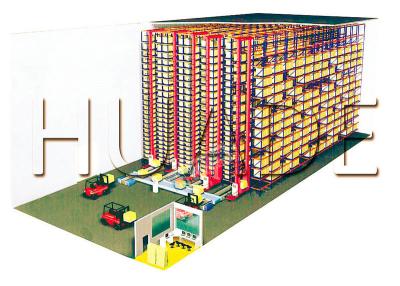 China Supply Chain Automated Storage Retrieval System Q235B Material 50mm Adjustable Spacing for sale