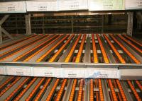 China Dynamic Carton Flow Rack / Pallet Flow Rack Systems With Inclined Rollers for sale