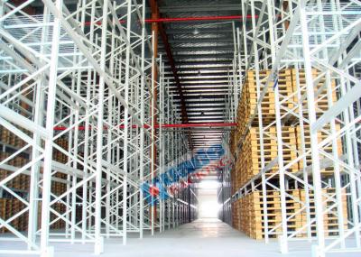 China Powder Coating Pallet Rack Shelving , Industrial Pallet Racks Heavy Duty For Singler Layer Stores for sale