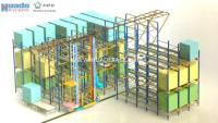 China ASRS Solution Shuttle Racking System Stacker Crane Combined With Shuttle for sale