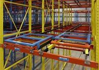 China Q235B Steel Storage 5 Pallet Deep Push Back Rack Shelving for sale