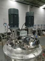 China 500L Fixed Vacuum Emulsifying Mixer Tank For Cosmetics Make Up Product for sale