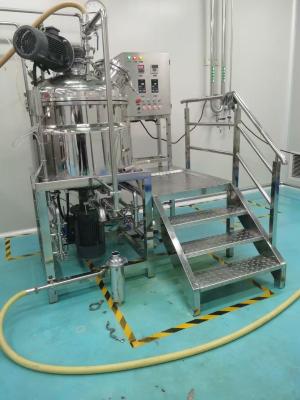 China Liquid Soap Cosmetic Vacuum Emulsifying Homogenizer SS 304/316 Material 200L for sale