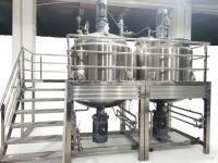 China 2000L Fixed Vacuum Emulsifying Homogenizer Combination Equipment For Cream for sale