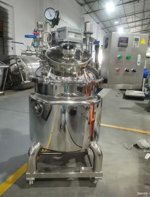 China Stainless Steel Chemical Mixing Tank Reactor Electric Heating 200L With Wheels for sale