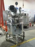 China Stainless Steel Chemical Mixing Tank Reactor Electric Heating 200L With Wheels for sale