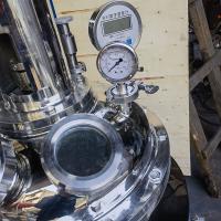 China Double Jackets Stirred Stainless Steel Chemical Tank Reactor High Pressure 200L for sale