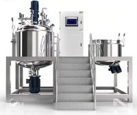 China Jacket Heating Vacuum Homogenizer Mixer 300L For Cosmetic Cream for sale