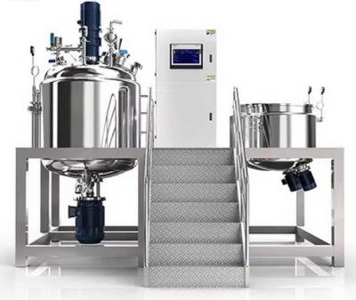 China Jacket Heating Vacuum Homogenizer Mixer 300L For Cosmetic Cream for sale
