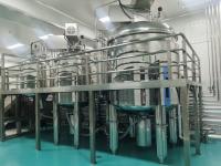 China Fixed Liquid Cosmetics Vacuum Emulsifying Mixer Machine 3000L for sale