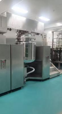 China Dual Top Hydraulic Vacuum Emulsifier Machine 500L For Ointment Production Line for sale