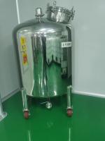 China Pneumatic Mixing 304 Stainless Steel Storage Tank with Wheels for sale