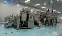 China 500L Cream Lotion Cosmetics Vacuum Emulsifying Mixer with Button Control for sale