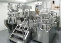 China 200L Cosmetic Emulsifying Tank Vacuum Homogenizer Mixer with Water and Oil Pot for sale