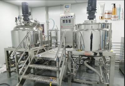 China 300L Fixed Automatic Liquid Soap Vacuum Homogenizer Emulsifier Machine for sale
