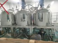 China 500L Fixed Type Liquid Soap Vacuum Homogenizer Emulsifier Mixer for Cosmetics for sale
