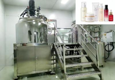China 500L Fixed Type Liquid Soap Vacuum Homogenizer Emulsifier Mixer for Cosmetics for sale